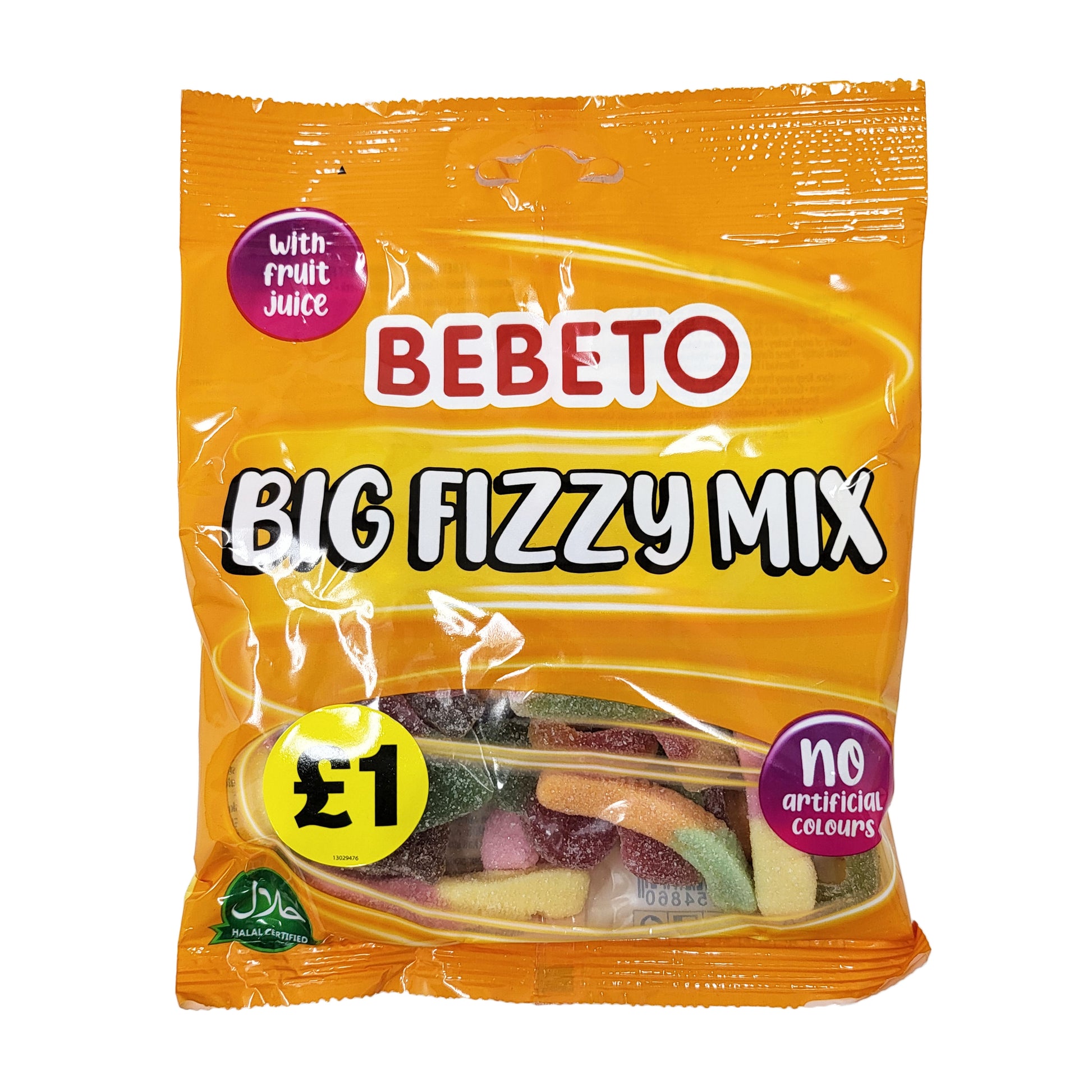 Bebeto Big Fizzy Mix 150g halal sweets islamic sweets